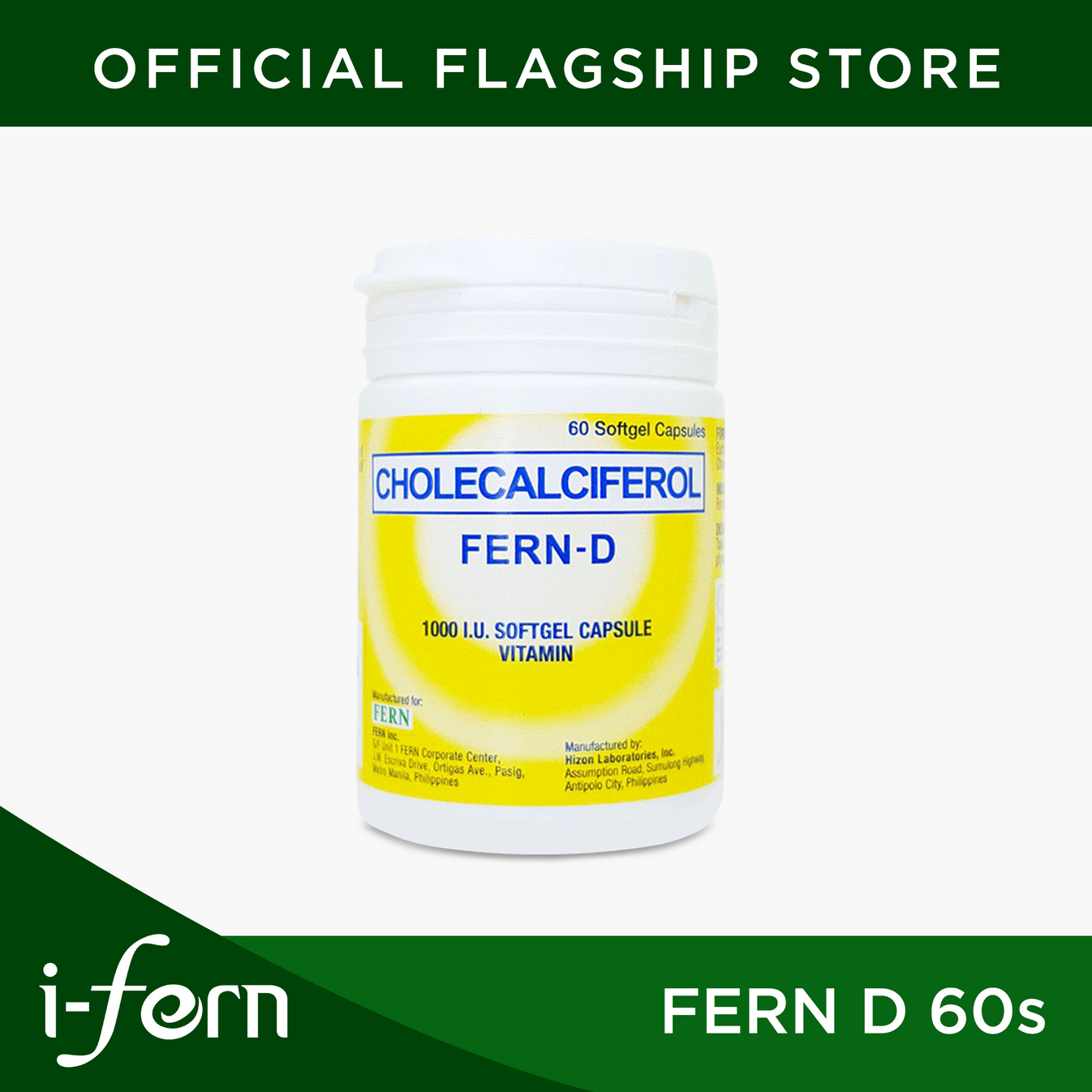 I-Fern D 60 Softgel Capsule 1000 IU – BeHealthy