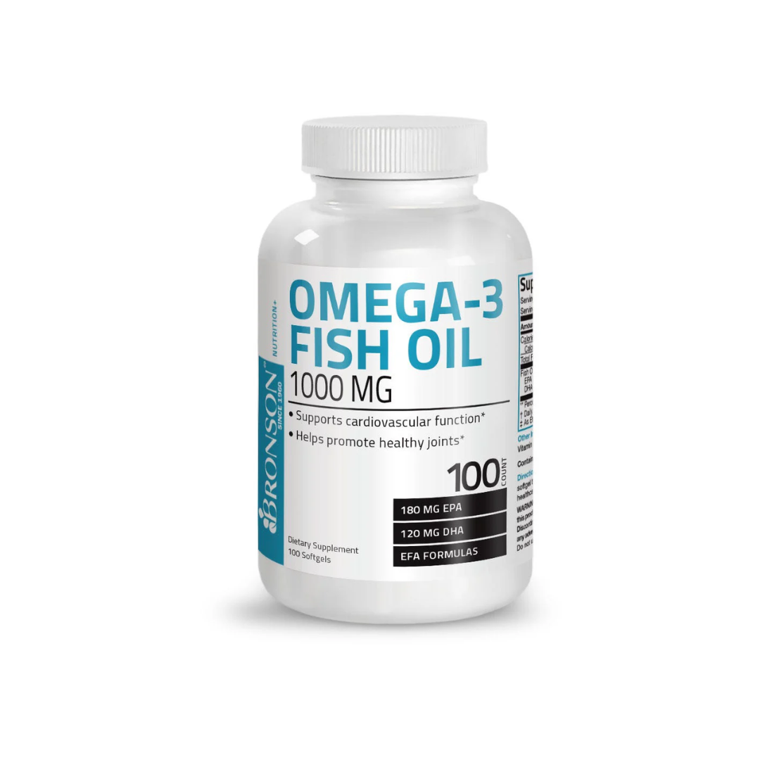 Bronson Omega 3 Fish Oil 1000mg 100ct – BeHealthy